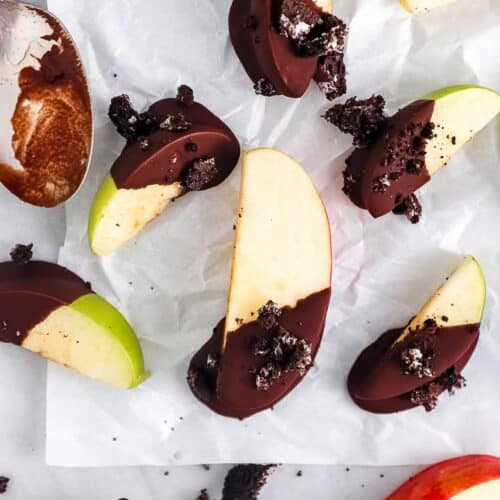 Oreo Chocolate Dipped Apples Slices (GF)