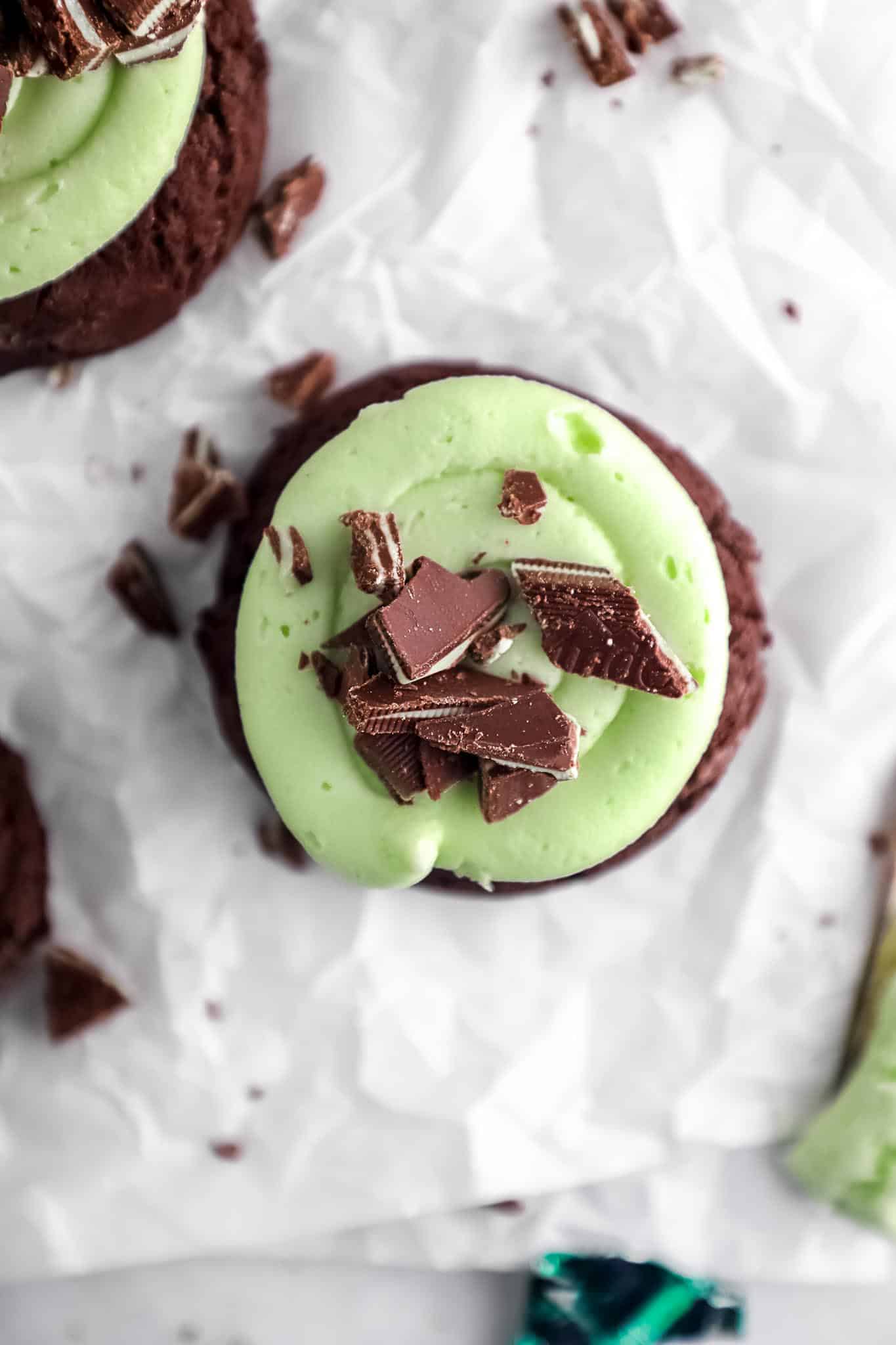 Gluten-free Andes Mint Crumbl Cookie Recipe