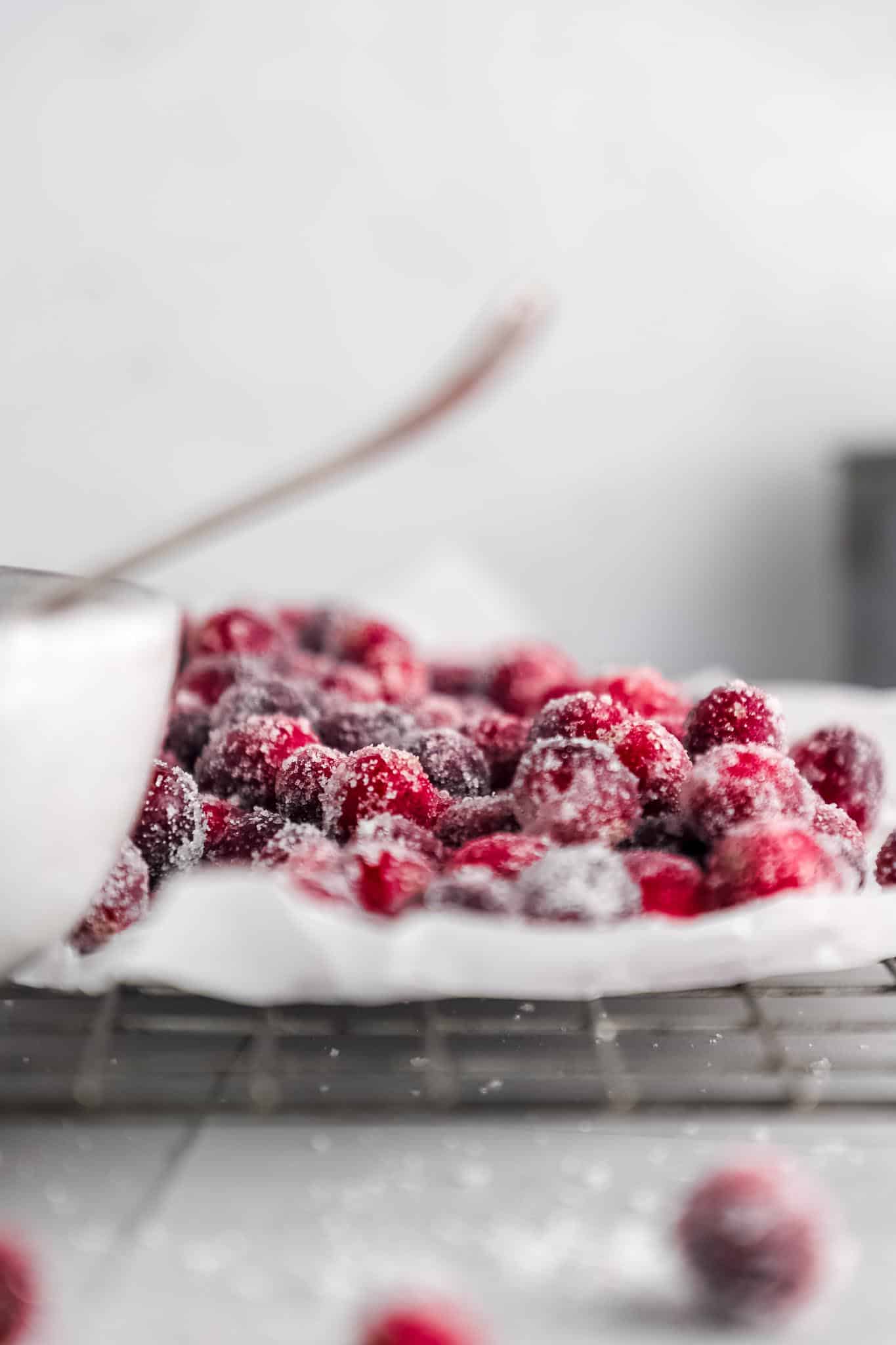 Easy Sugared Cranberries Recipe