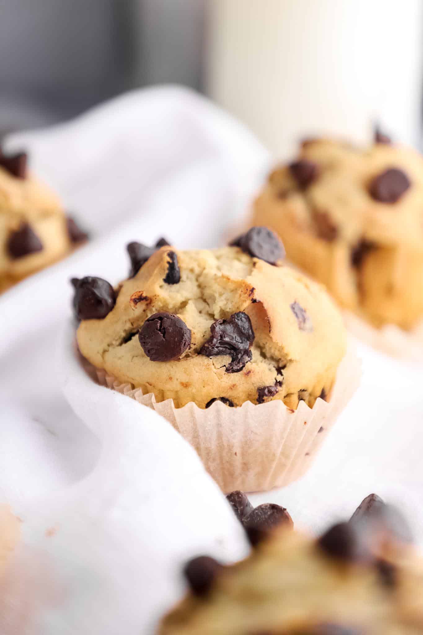 The Best Gluten Free Chocolate Chip Muffins (Bakery-Style)