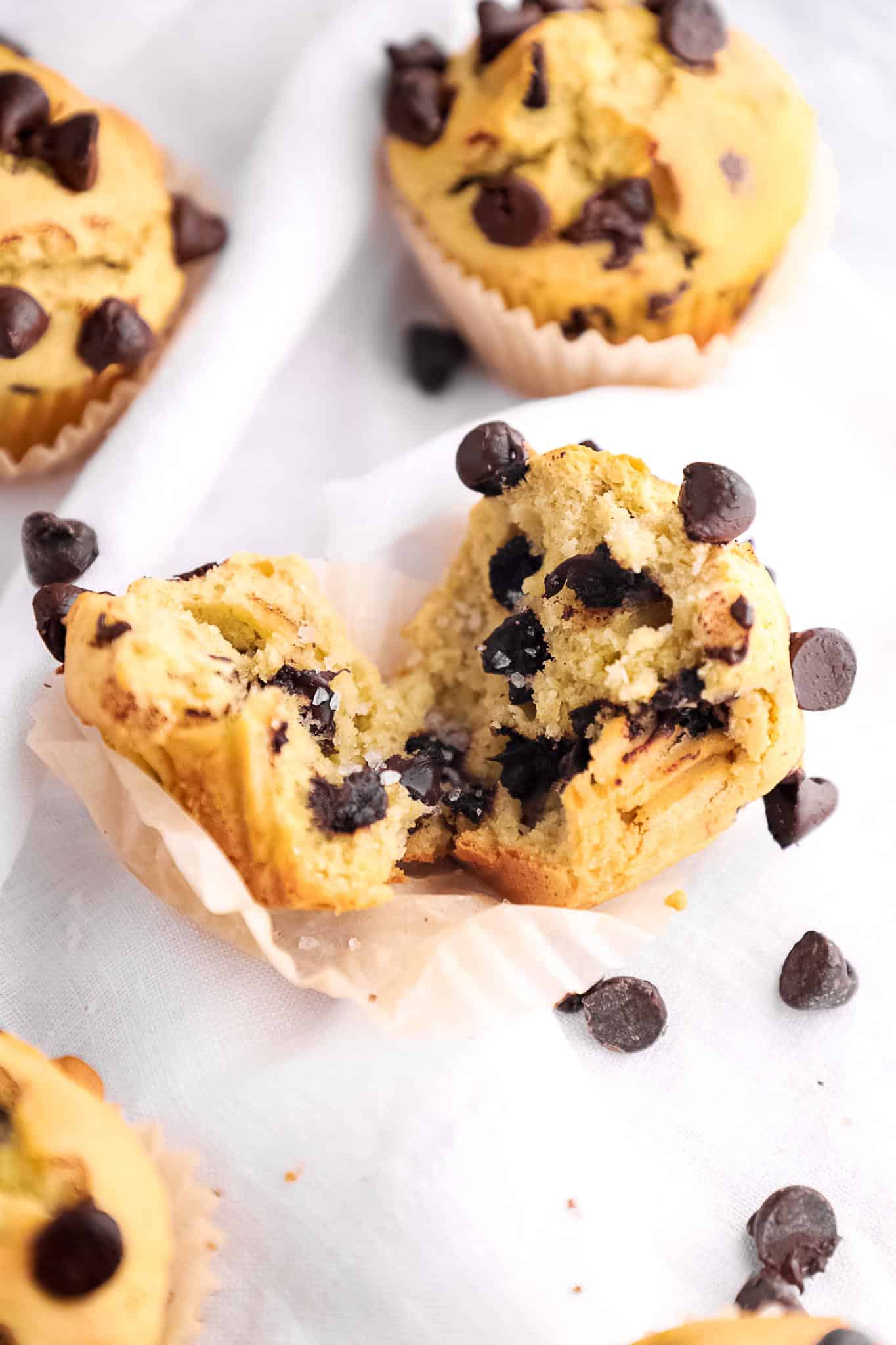 The Best Gluten Free Chocolate Chip Muffins (Bakery-Style)