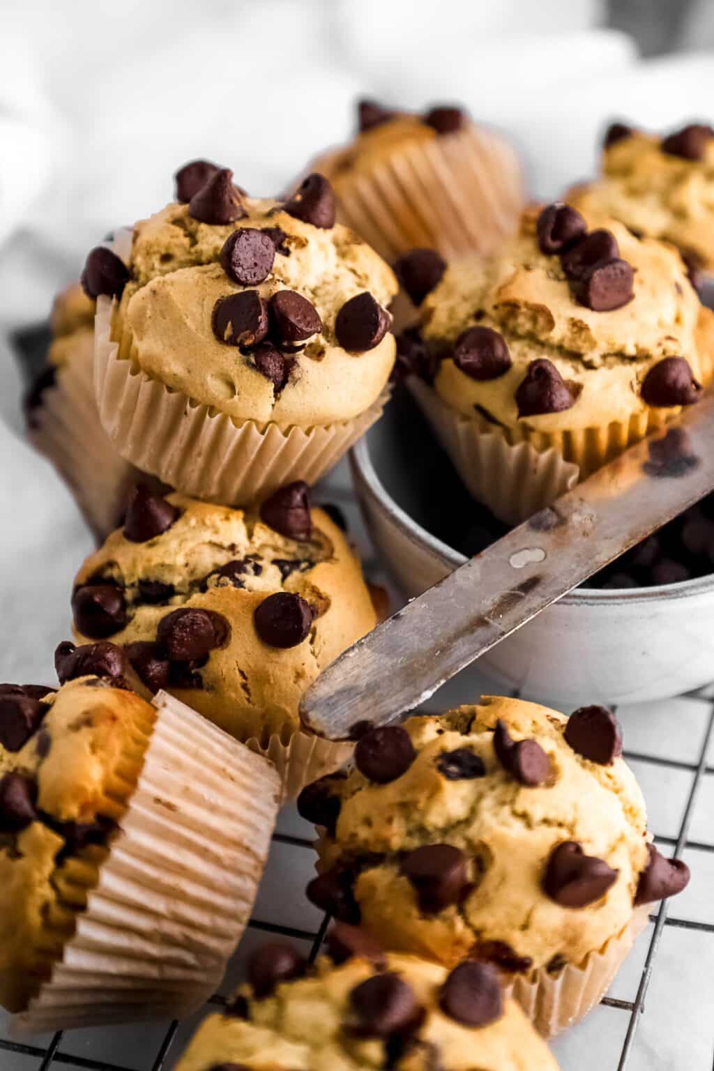 The Best Gluten Free Chocolate Chip Muffins (Bakery-Style)