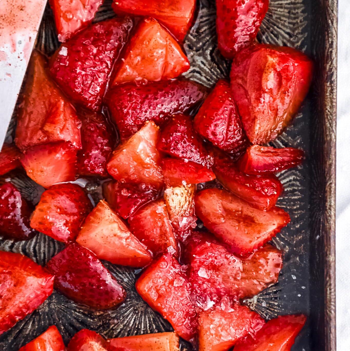 Maple-Syrup Roasted Strawberries