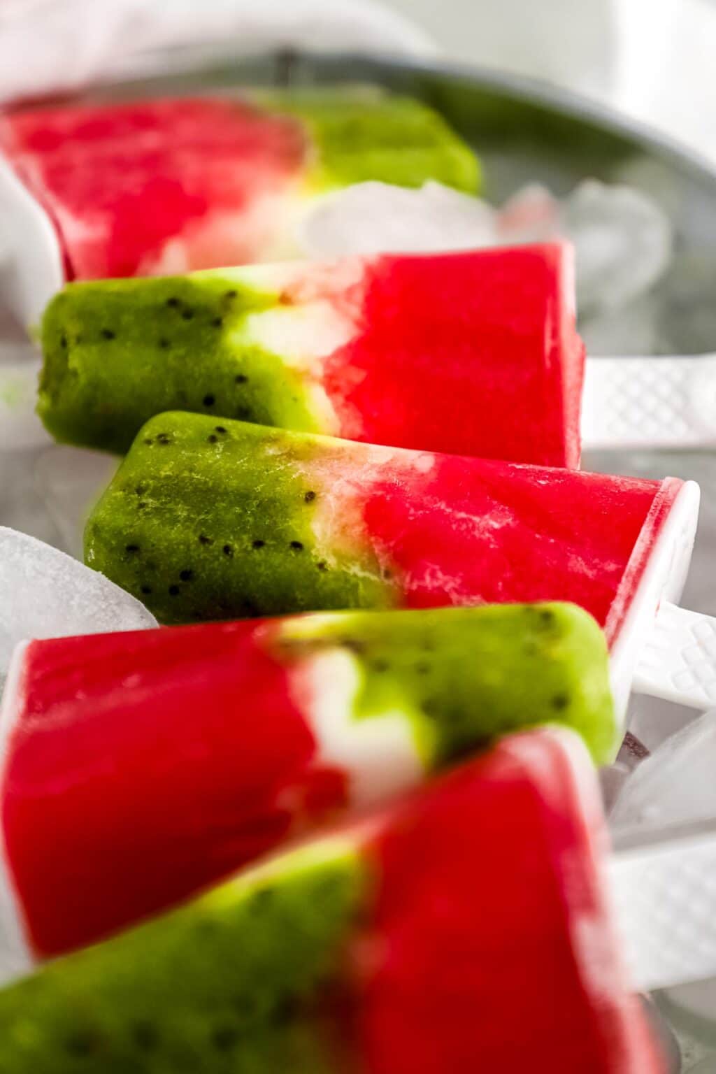 Layered Watermelon Popsicles | Real Watermelon Look