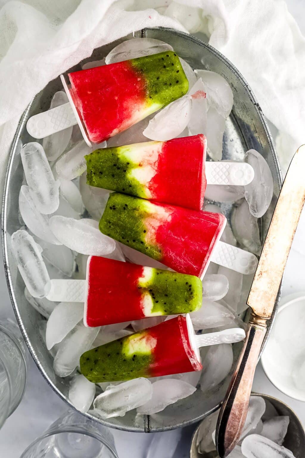 Layered Watermelon Popsicles | Real Watermelon Look