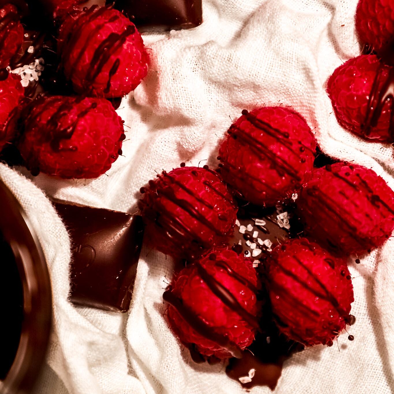 Dark Chocolate Raspberry Flowers Recipe