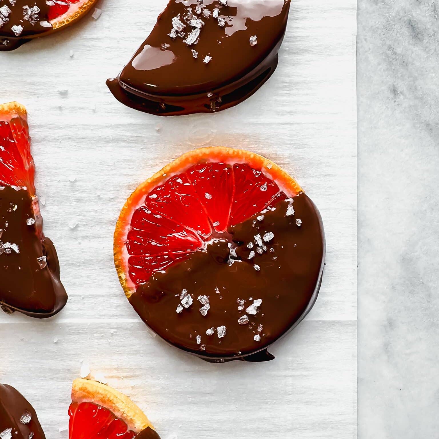 Chocolate-Dipped Blood Oranges (2-Ingredient Dessert)
